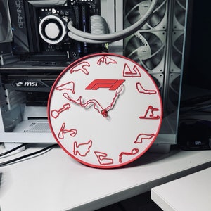 Wall Clock - Formula 1 Clock - Race Track Clock - Etsy