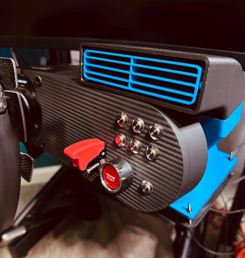 Sim Racing Button Box Dashboard With Iflag & Wind Simulator - Simagic ...