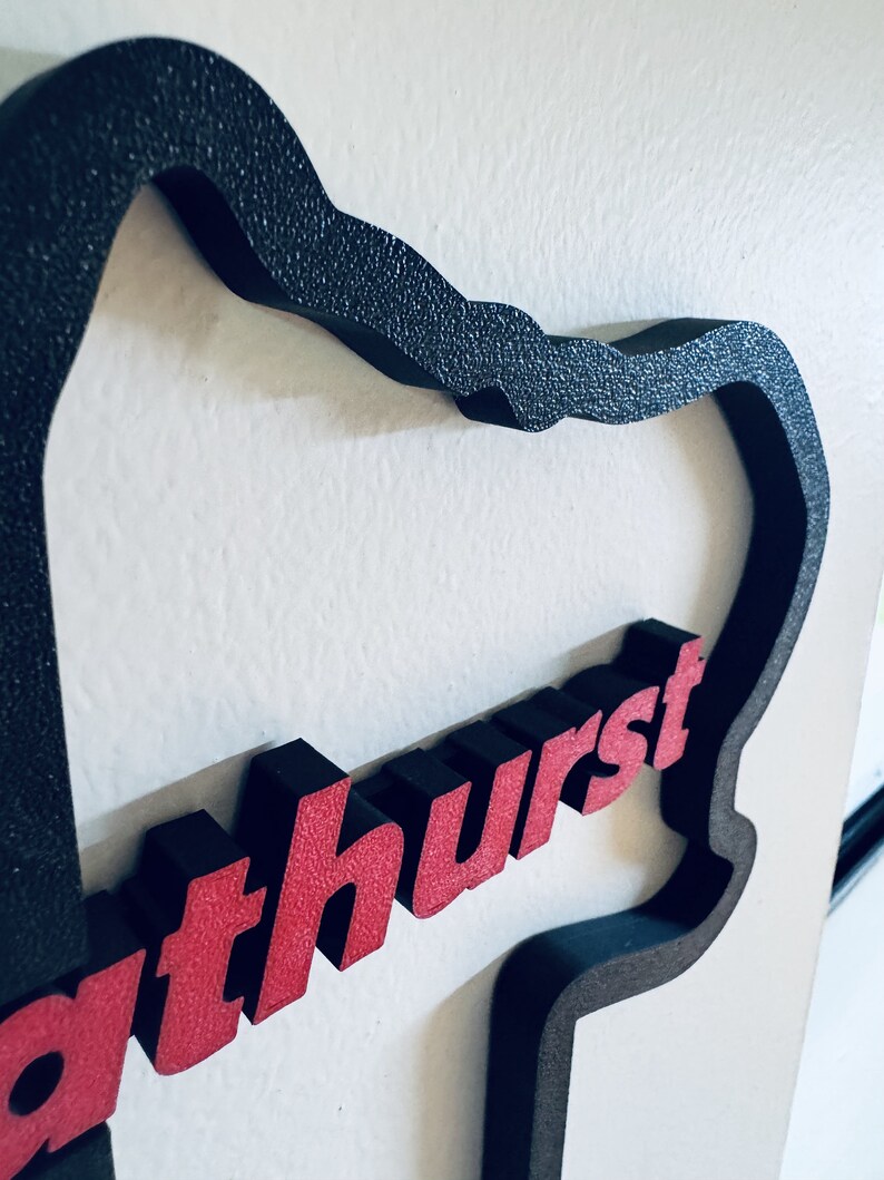 V8 Supercars 2024 Race Track Wall Art: 3D Printed Motorsport Decor - Etsy