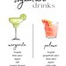Signature Drink Sign, Signature Cocktail Sign, Wedding Drink Sign ...