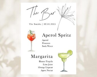 Signature Drink Sign, Signature Cocktail Sign, Wedding Drink Sign ...