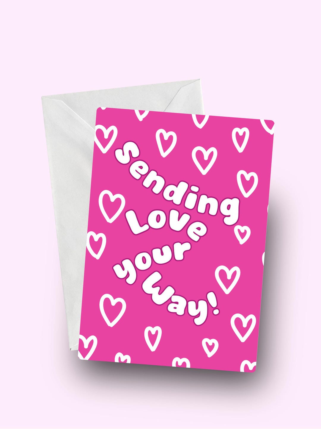 Sending Love Your Way Card, Heartfelt Greeting Card, Thoughtful Love ...