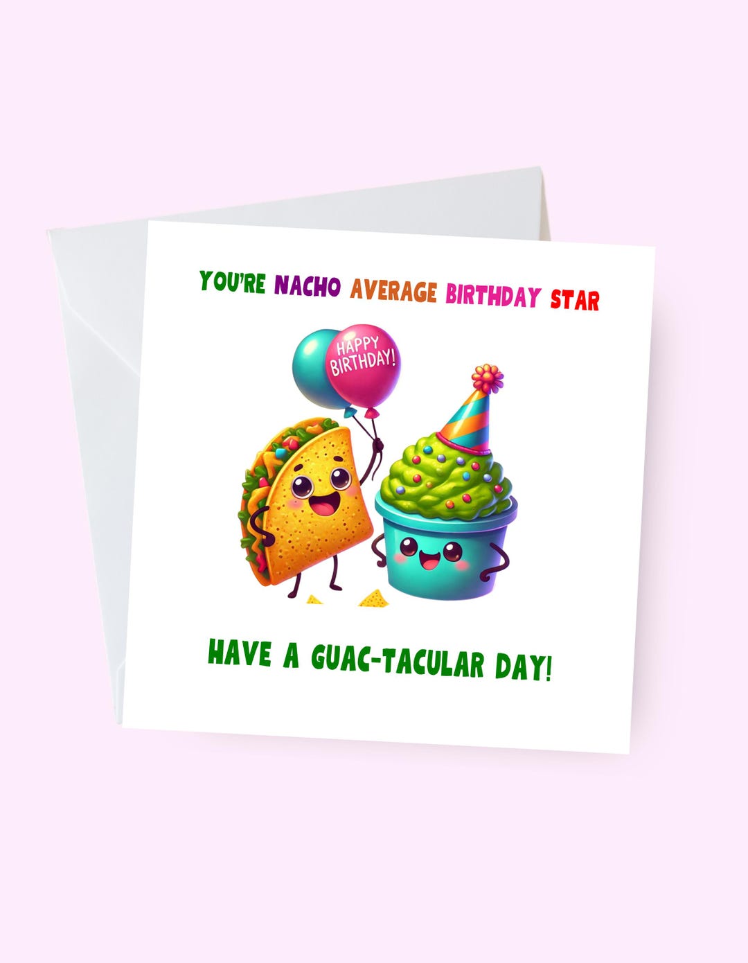 Nacho Birthday Card / Funny Birthday Card / Card for Colleague, Friend ...