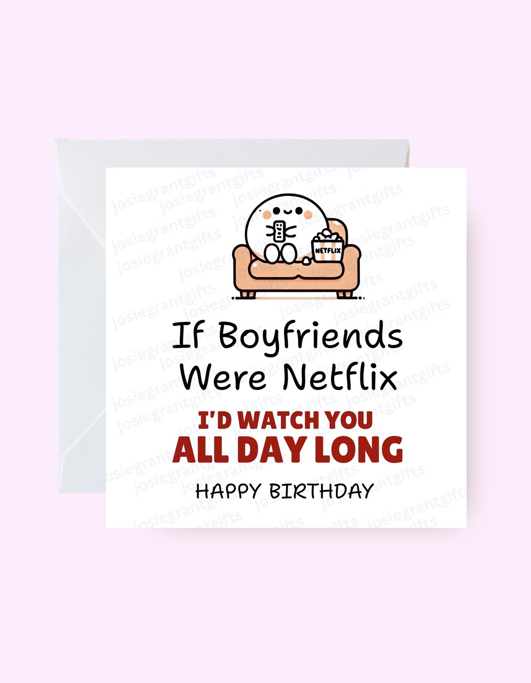 If Boyfriends Were Netflix | Funny Romantic Birthday Card | Boyfriend ...