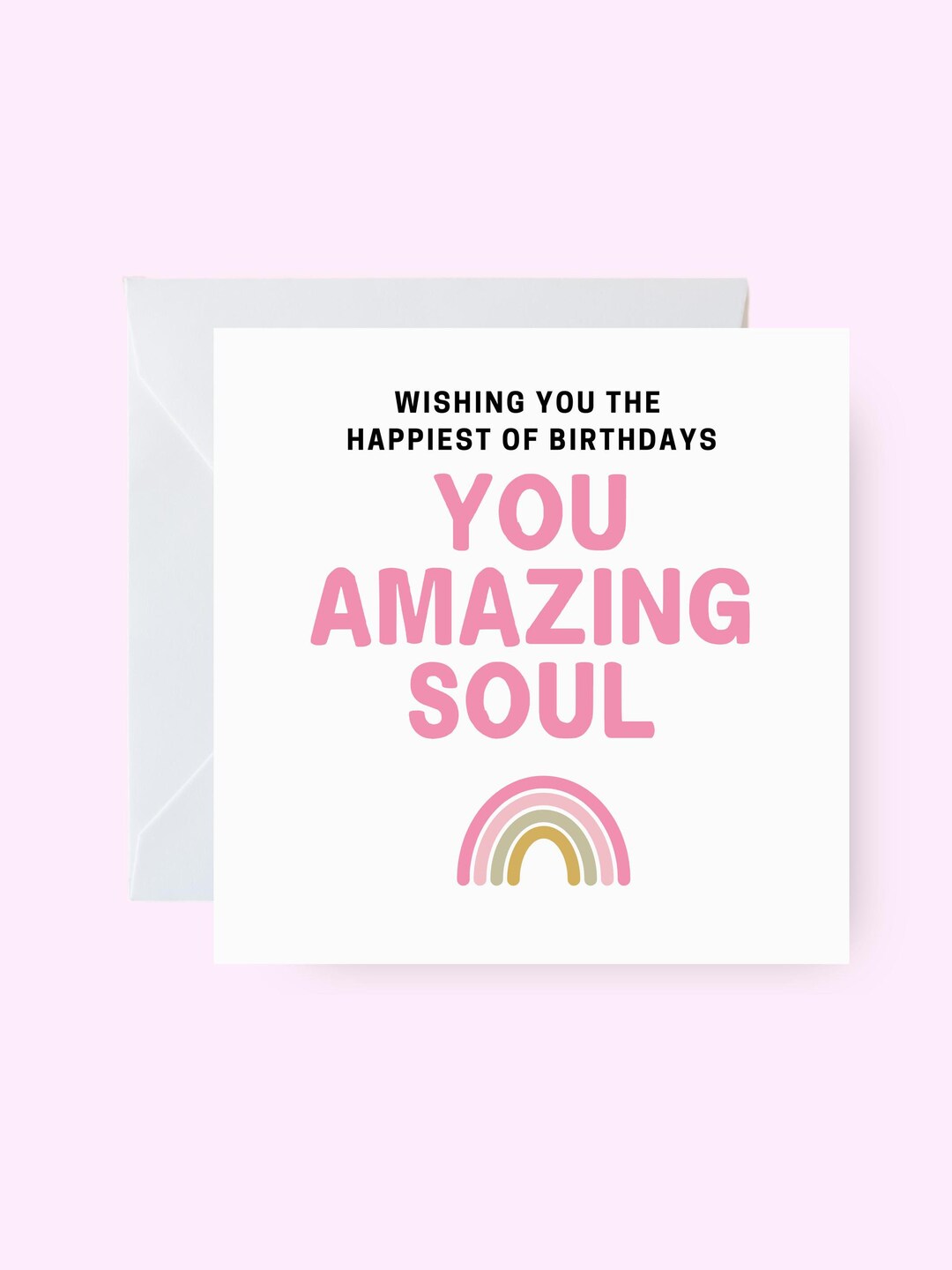 Amazing Soul Card, Birthday Card for Beautiful Soul, You Amazing Soul ...