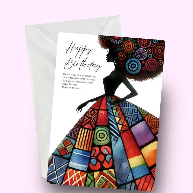 Black Woman Elegant Art - Etsy UK