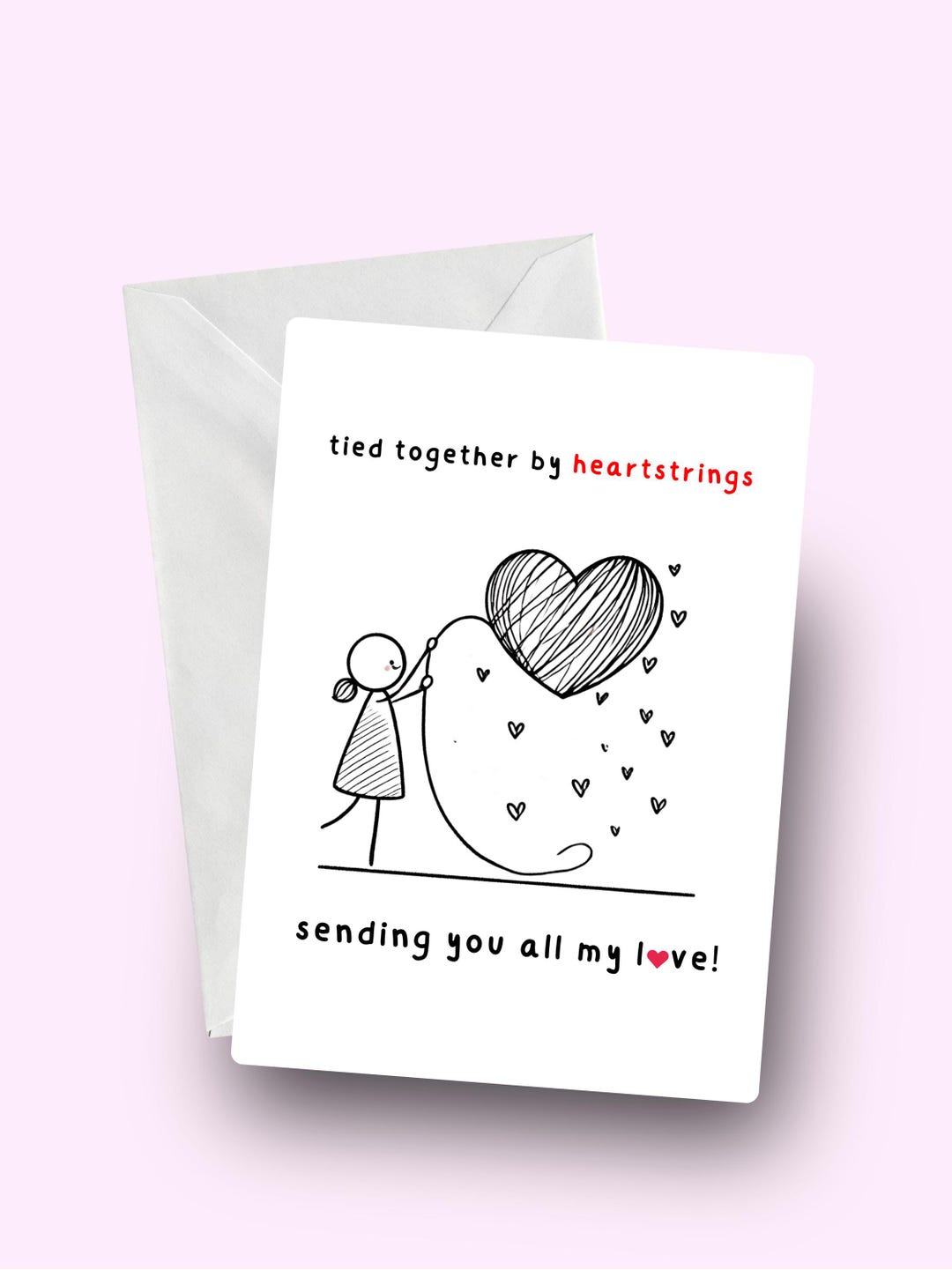 Love Card, Heartstrings Romantic Card, All My Love Card, Heartfelt ...