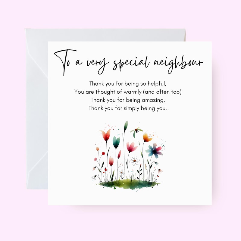 Neighbor Appreciation Card - Etsy UK