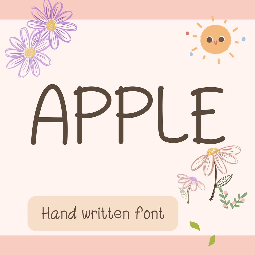 Cute Font,a Handwritten Font, Worksheets Font, Goodnotes Font, Digital ...