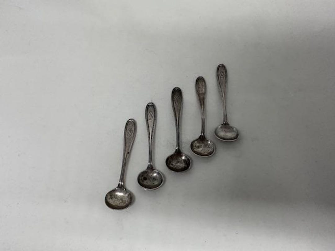 Vintage Salt Spoon Set - Etsy