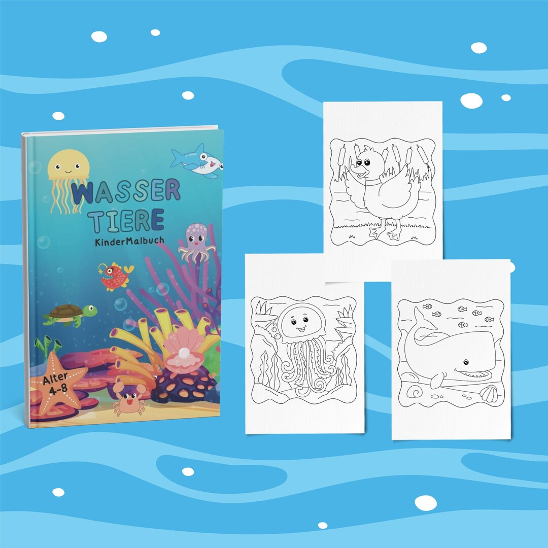 50 Water Animal Coloring Pages, Printable Coloring Pages, Animal ...