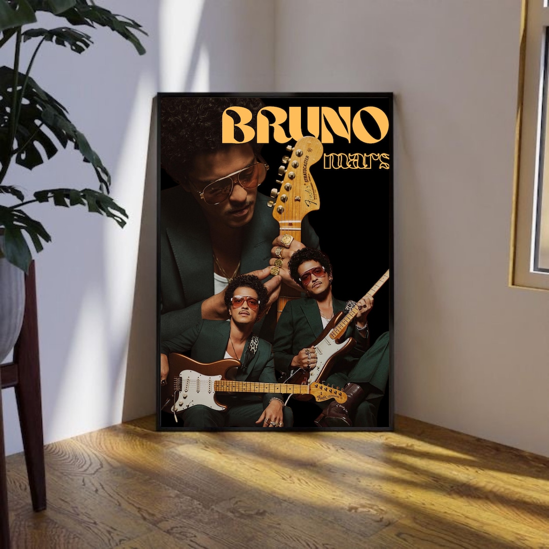 Bruno Mars Poster Digital Download, Maximalist and Aesthetic Wall ...