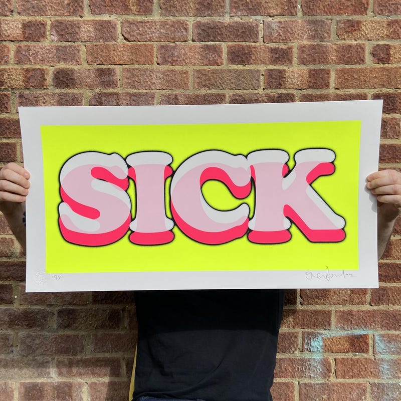 Screenprint Neon - Etsy