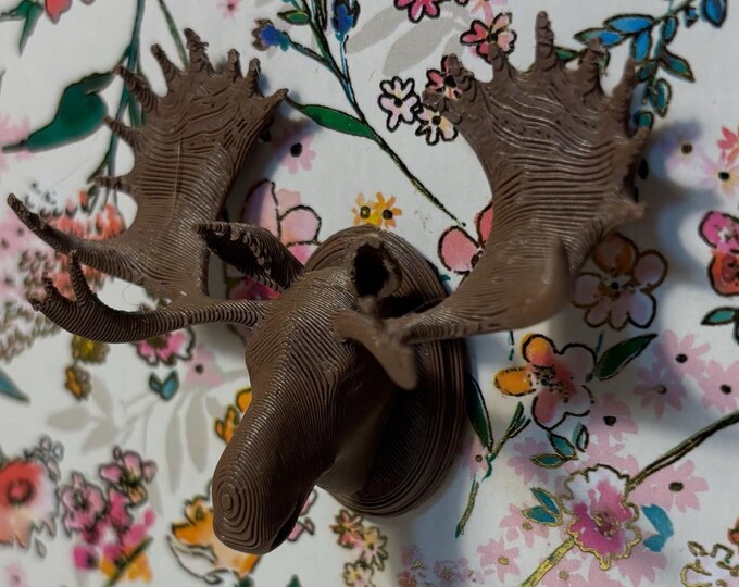 Doll House Moose Head on Plaque Trophy 1:12th Scale Miniature for ...