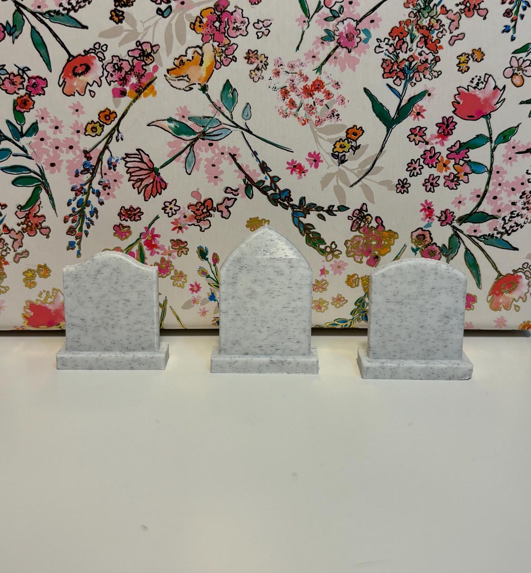 3pcs Miniature Gravestone for Dollhouse 1:12th Scale Halloween ...