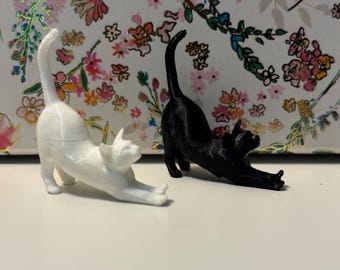 Miniature Stretching Cat 1:12th Scale for Dollhouse Animal - Etsy