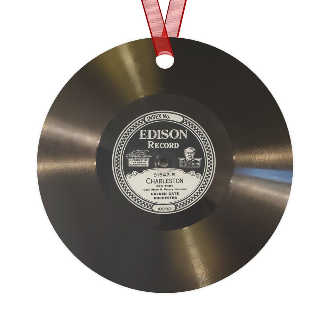 Metal Ornaments Edison Diamond Disc Record charleston - Etsy