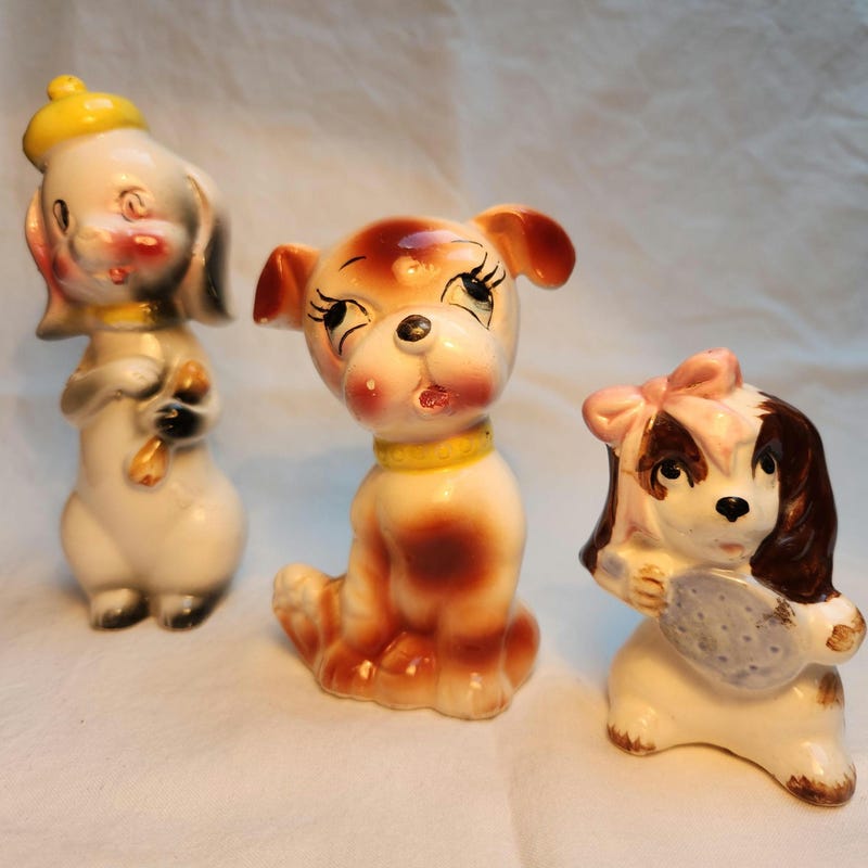 Kitsch Dog Figurine - Etsy