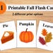 Educational Flashcards Printable Fall Flashcards for Kids Fall Activity ...