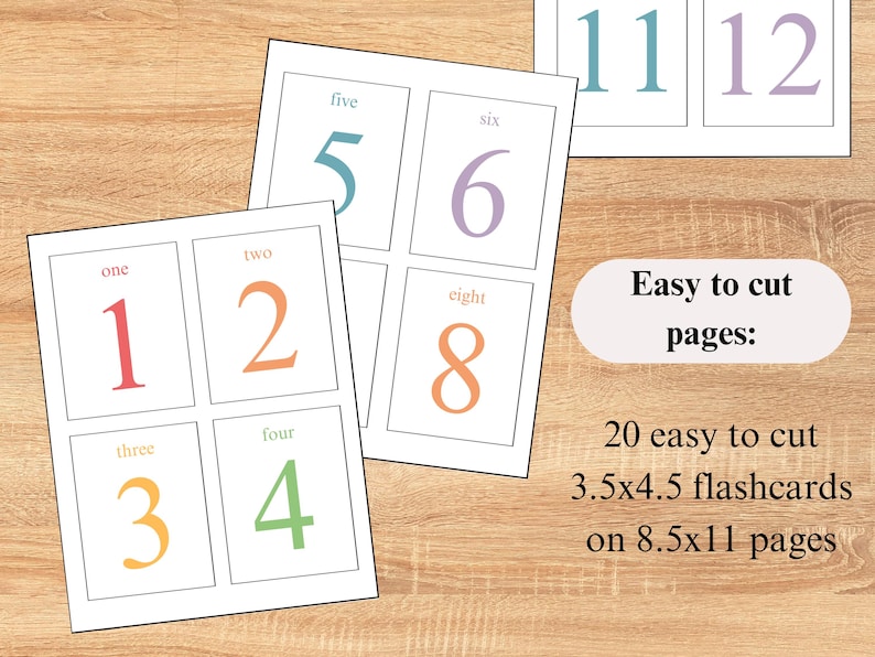 Printable Number Flashcards, Number Flashcards 1-100, Educational ...