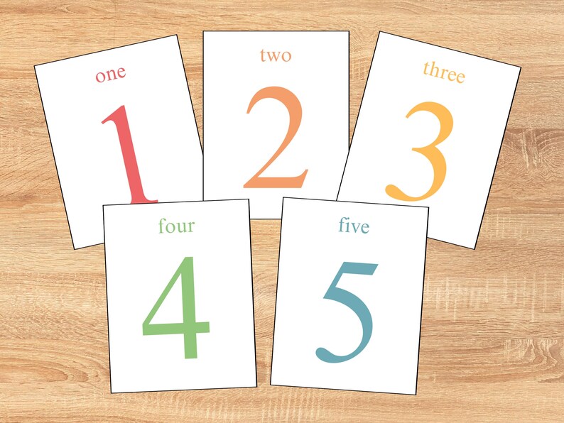 Educational Flashcards Printable Number Flashcards for Kids Counting ...