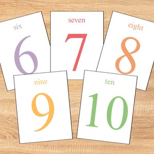 Educational Flashcards Printable Number Flashcards for Kids Counting ...