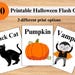 Educational Flashcards Printable Halloween Flashcards for Kids ...