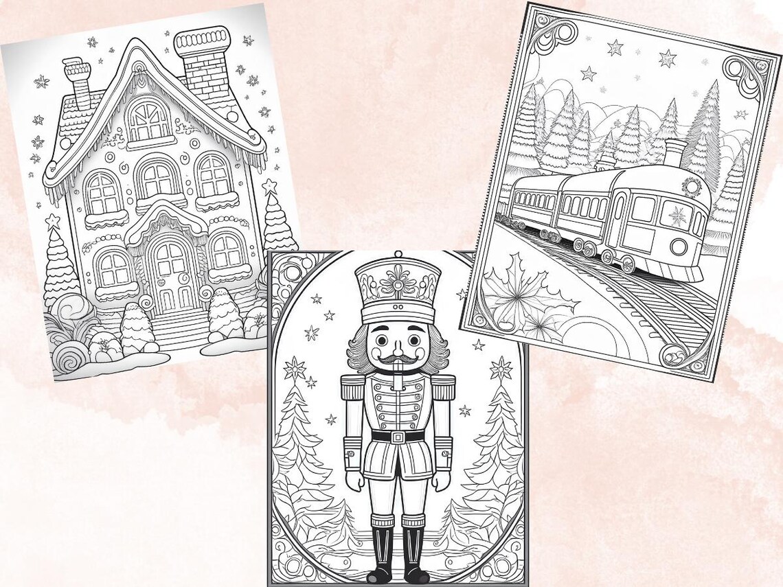 240 Christmas Coloring Pages: Festive Designs for Adults & Kids ...