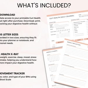 Gut Health Daily Journal: IBS Symptom Tracker, Food Log (PDF) - Etsy