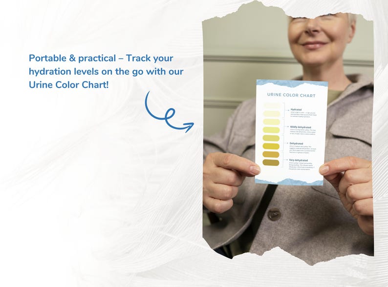 Editable Urine Color Chart: Hydration & Dehydration Chart (PDF, Canva ...