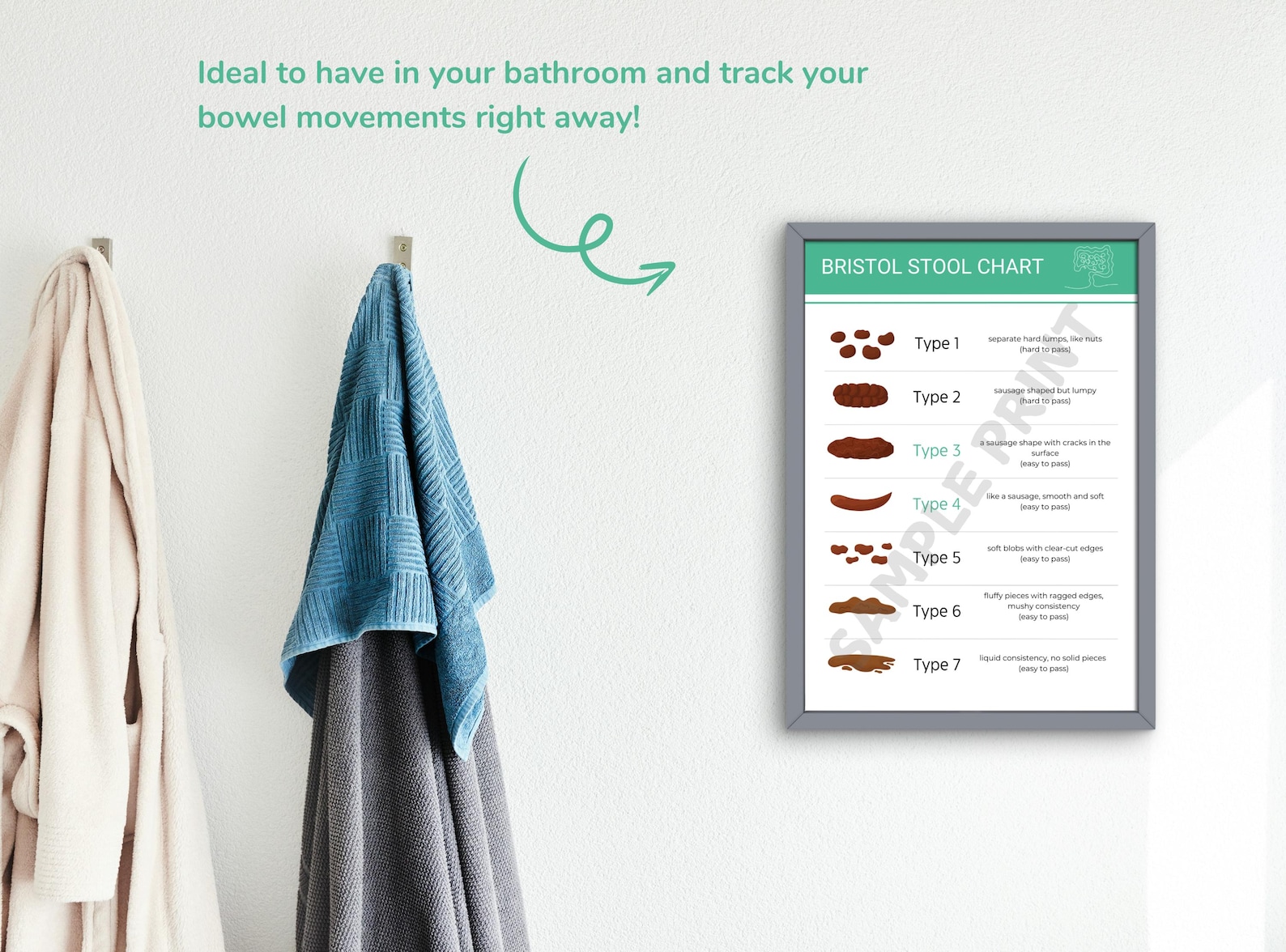 Bristol Stool Chart PDF: Gut Health Tracker (A3, A4, A5, US Letter) - Etsy