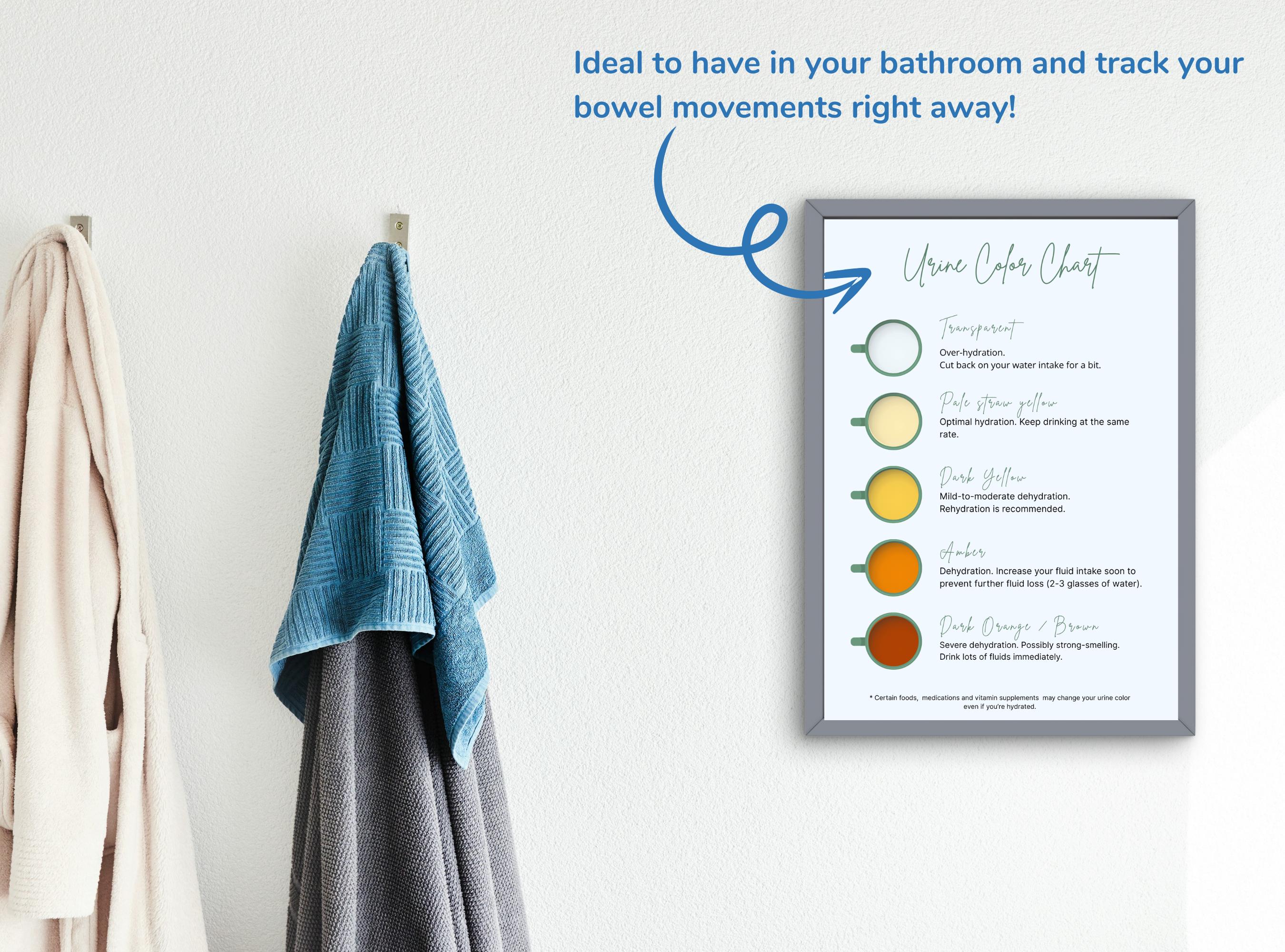 Urine Color Chart: Dehydration Level Guide, Editable Canva Template ...
