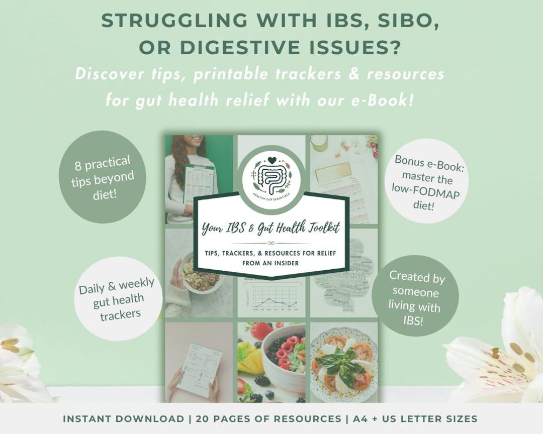 Gut Health Guide and Tracker for IBS, Colitis, SIBO, FODMAP Food List ...