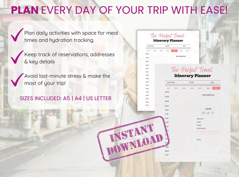 The Perfect Holiday Organizer,printable Travel Planner,traveling Daily ...