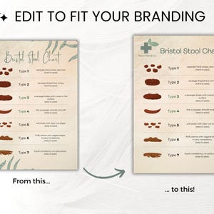 Printable Bristol Stool Chart: Gut Health Tracker (editable PDF) - Etsy