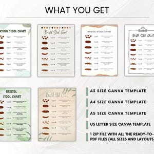 Printable Bristol Stool Chart: Gut Health Tracker (editable PDF) - Etsy