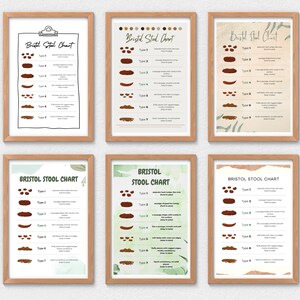 Printable Bristol Stool Chart: Gut Health Tracker (editable PDF) - Etsy