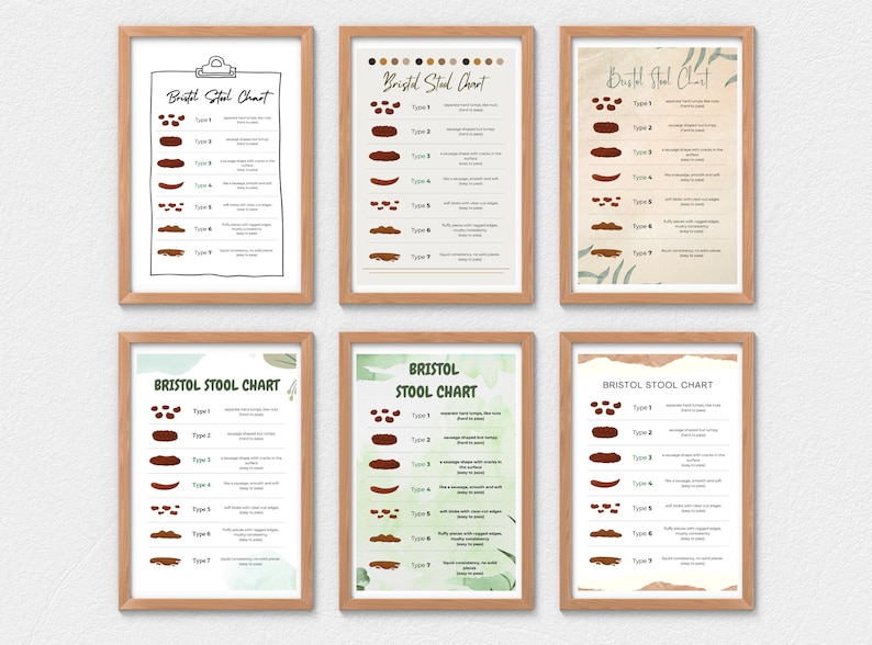 Printable Bristol Stool Chart: Gut Health Tracker (editable PDF) - Etsy