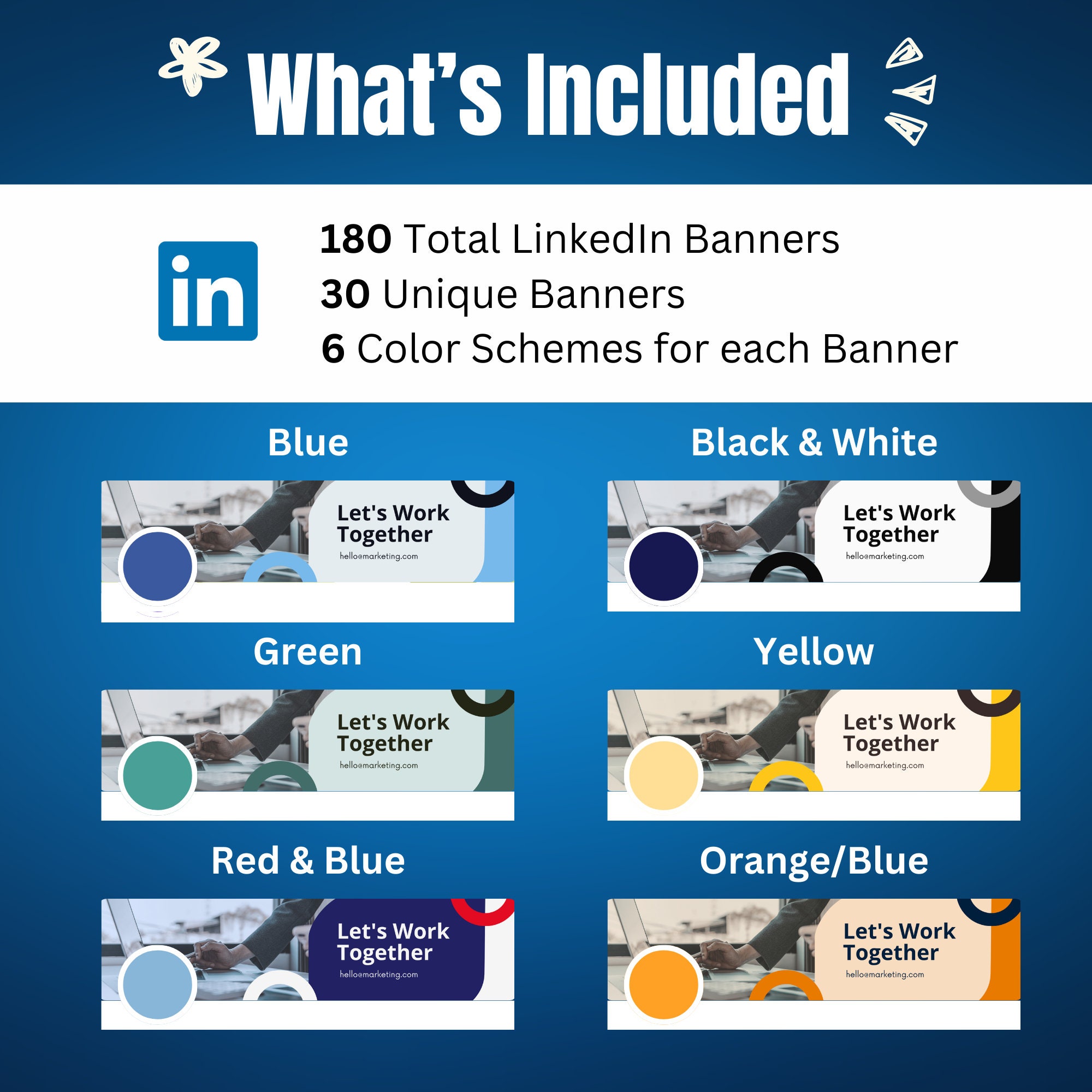 Professional Linkedin Banner Cover | Minimalist Editable Header ...