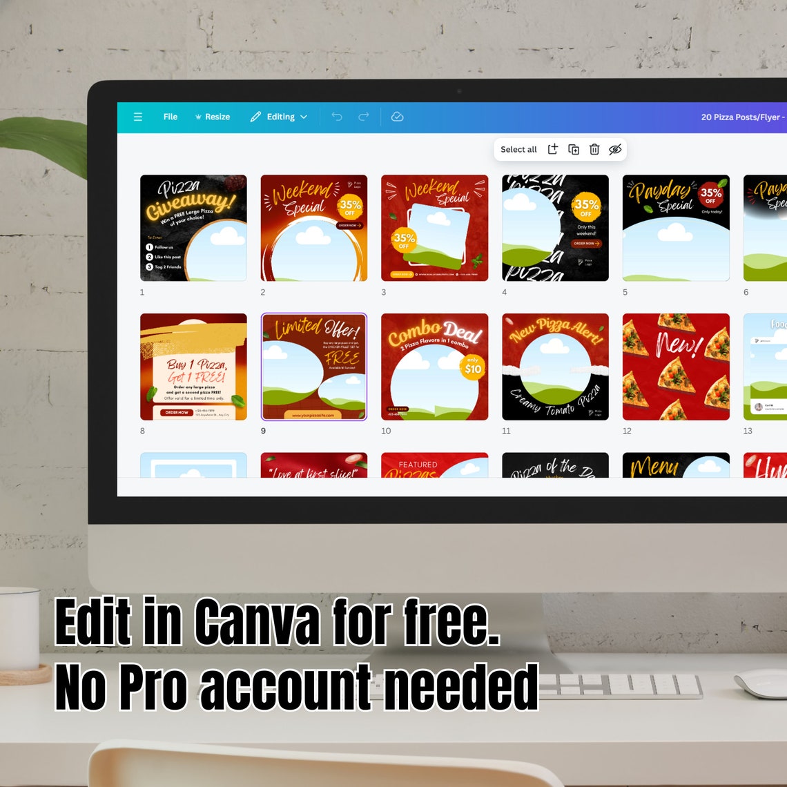 Editable Pizza Social Media Templates & Flyers | Canva | Pizzeria ...