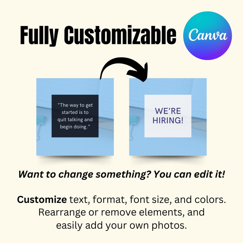 Professional Motivational Quotes Canva Templates | Instagram Linkedin ...