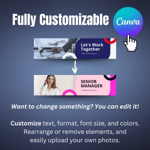 Minimalist Linkedin Header Banner Template Red Blue Editable Canva ...