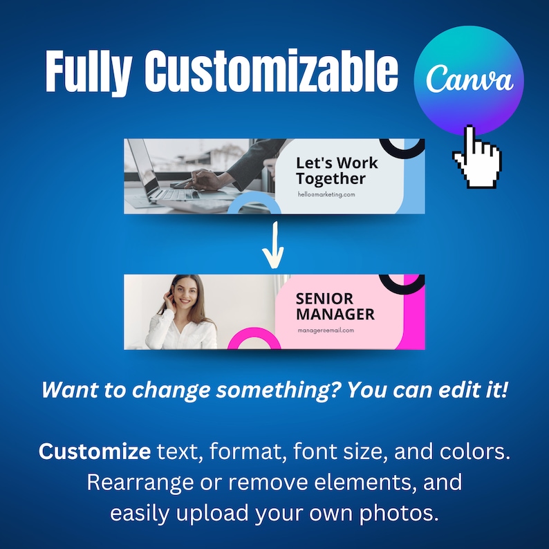 Professional Linkedin Blue Banner Header Cover | Minimalist Editable ...