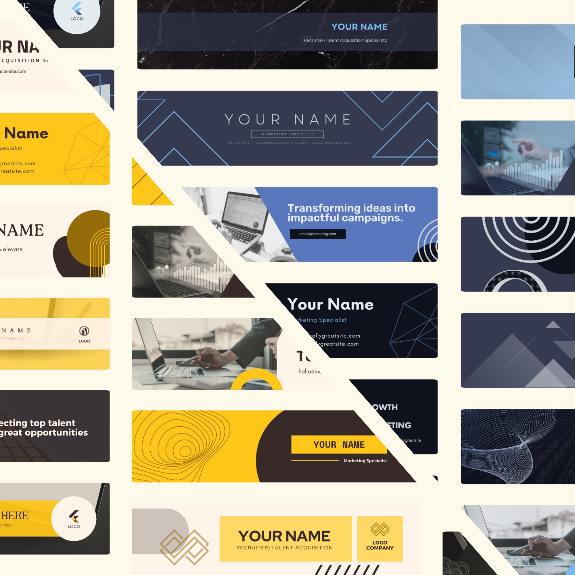 Professional Linkedin Banner Cover | Minimalist Editable Header ...