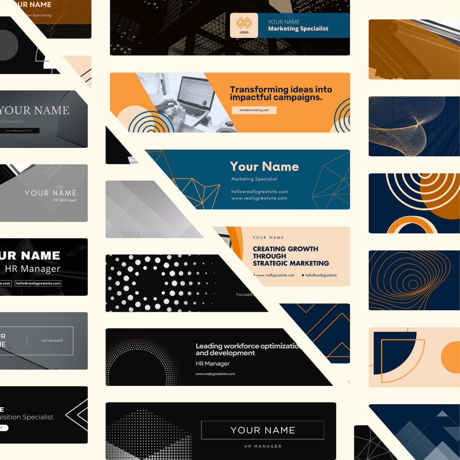 Professional Linkedin Banner Cover | Minimalist Editable Header ...