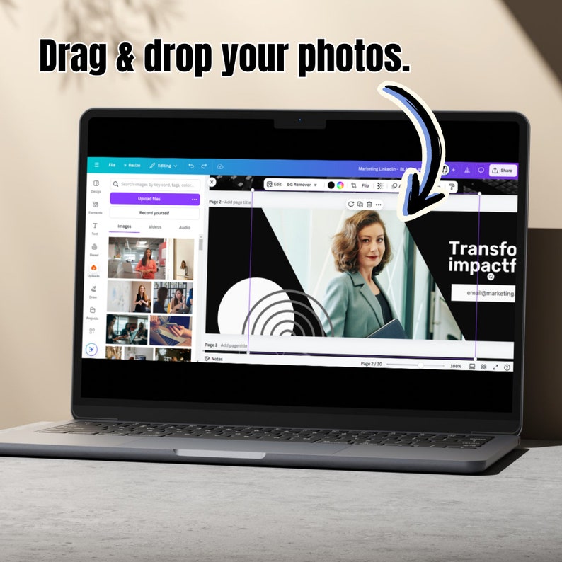 Professional Linkedin Banner Canva Template | Minimalist Header ...