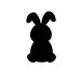 Easter Bunny SVG Bundle: Rabbit Silhouette, Outline, Shape (digital ...