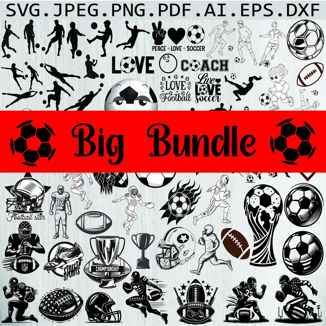 Football SVG Bundle, Quotes, Game Day Graphics (digital Download) - Etsy