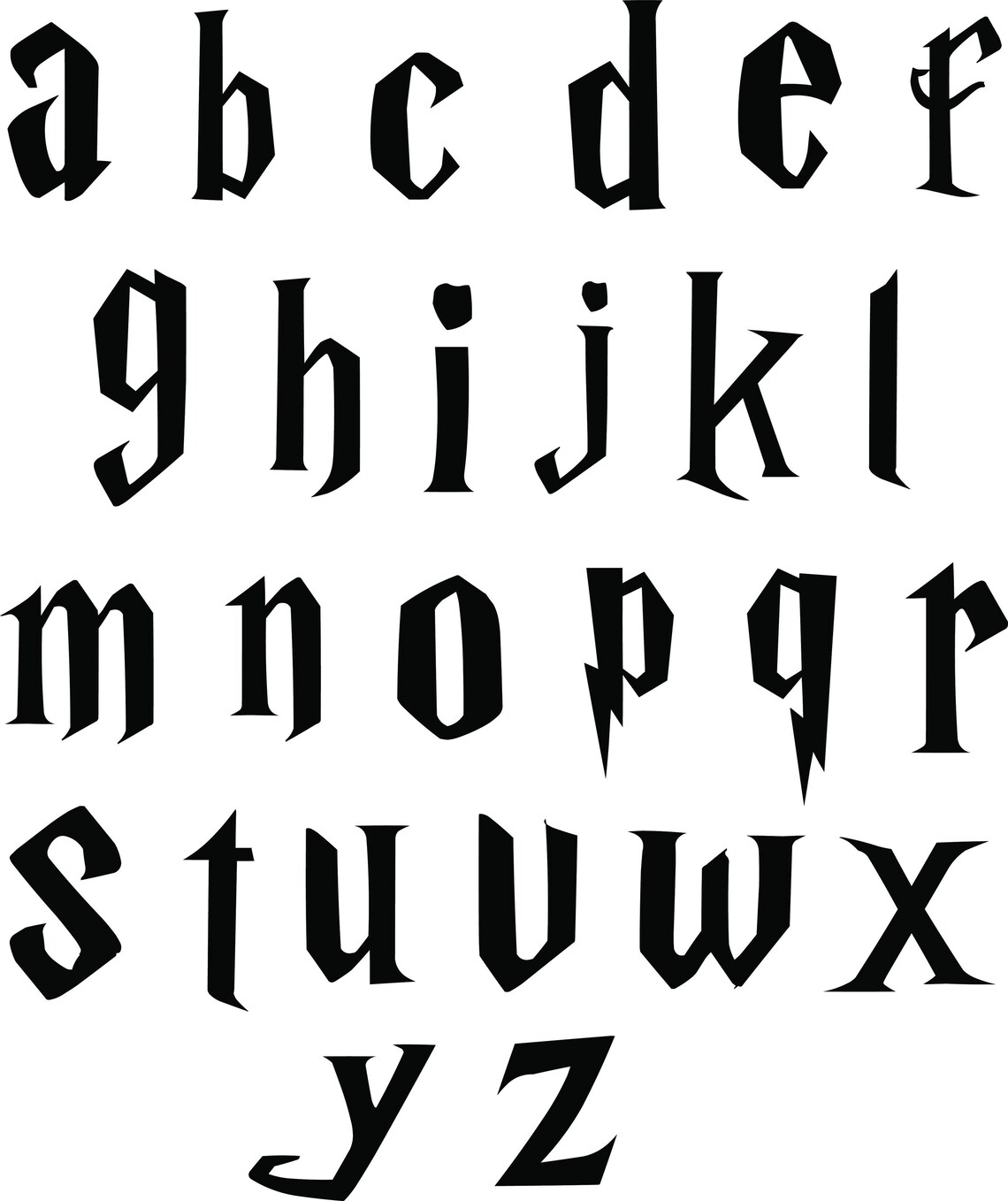 Wizard Font Svg, Potter Font Svg, Halloween Font Svg, Potter Alphabet ...
