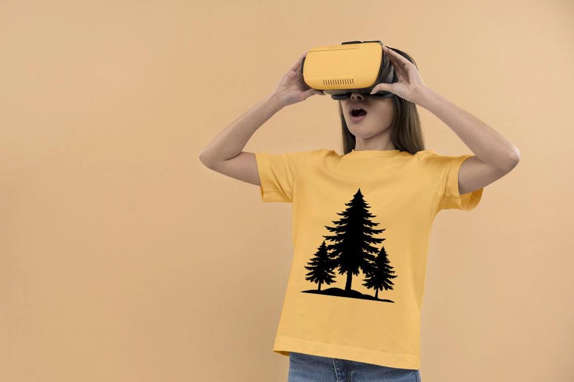 Evergreen Trees Svg, Pine Tree Svg Bundle, Forest Landscape Svg, Pine ...